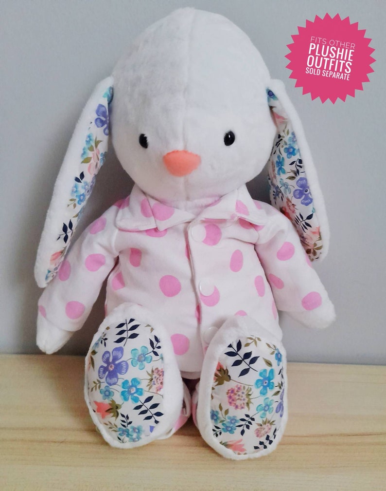 Plush Bunny Sewing Pattern and Tutorial Memory Bear Pattern - Etsy
