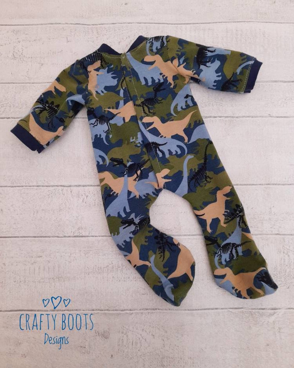 Teddy Bear Sleepsuit Sewing Pattern: Plush Doll Clothes (PDF Pattern ...