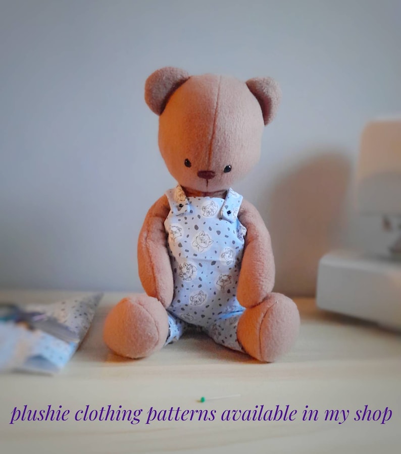 Plushie Bear Sewing Pattern and Tutorial Easy Memory Bear Pdf | Etsy UK