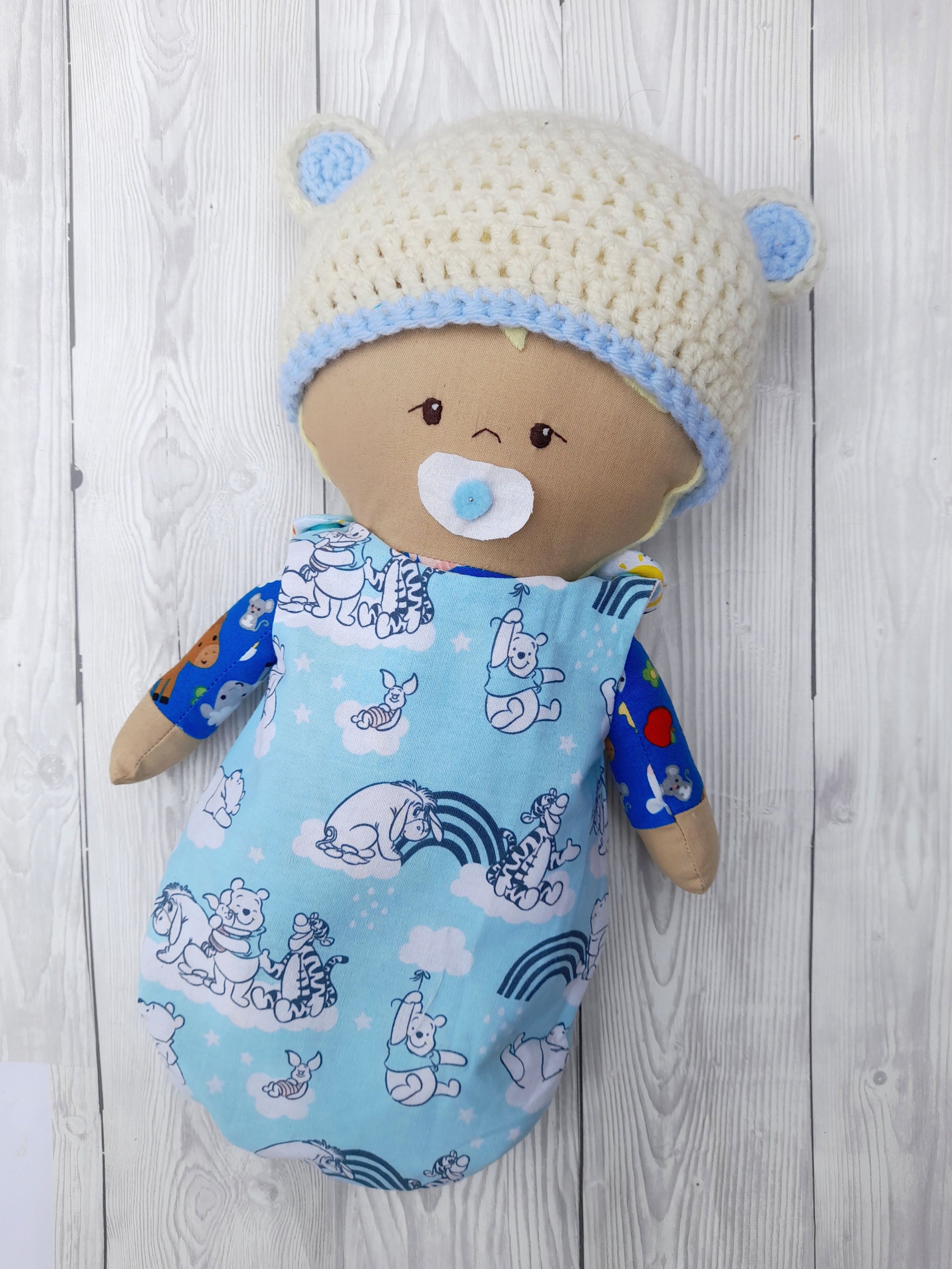 Sleep sack for baby rag doll sewing pattern and photo tutorial | Etsy