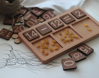 Montessori Wooden Numbers | Etsy