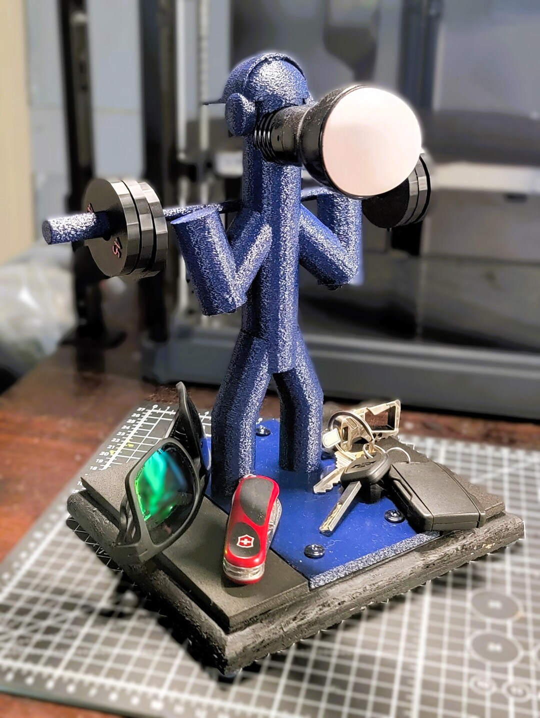 Desk Light 3D Printed Weightlifter Squat Position - Etsy