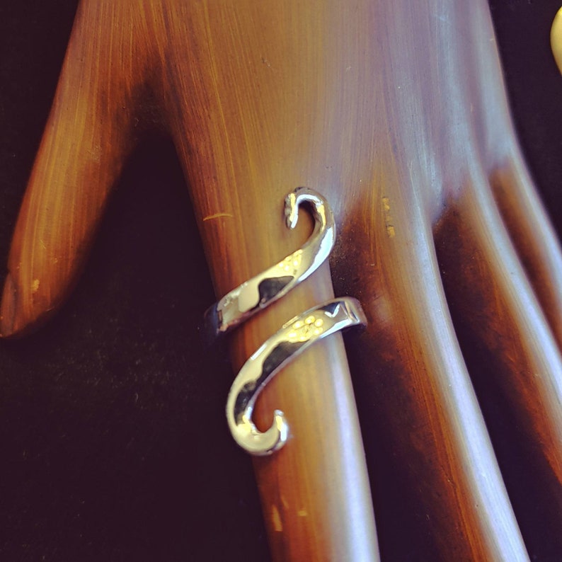 Bypass Infinity Ring, Fork Ring, Fork Tines, Plated, *FREE Sizing ...