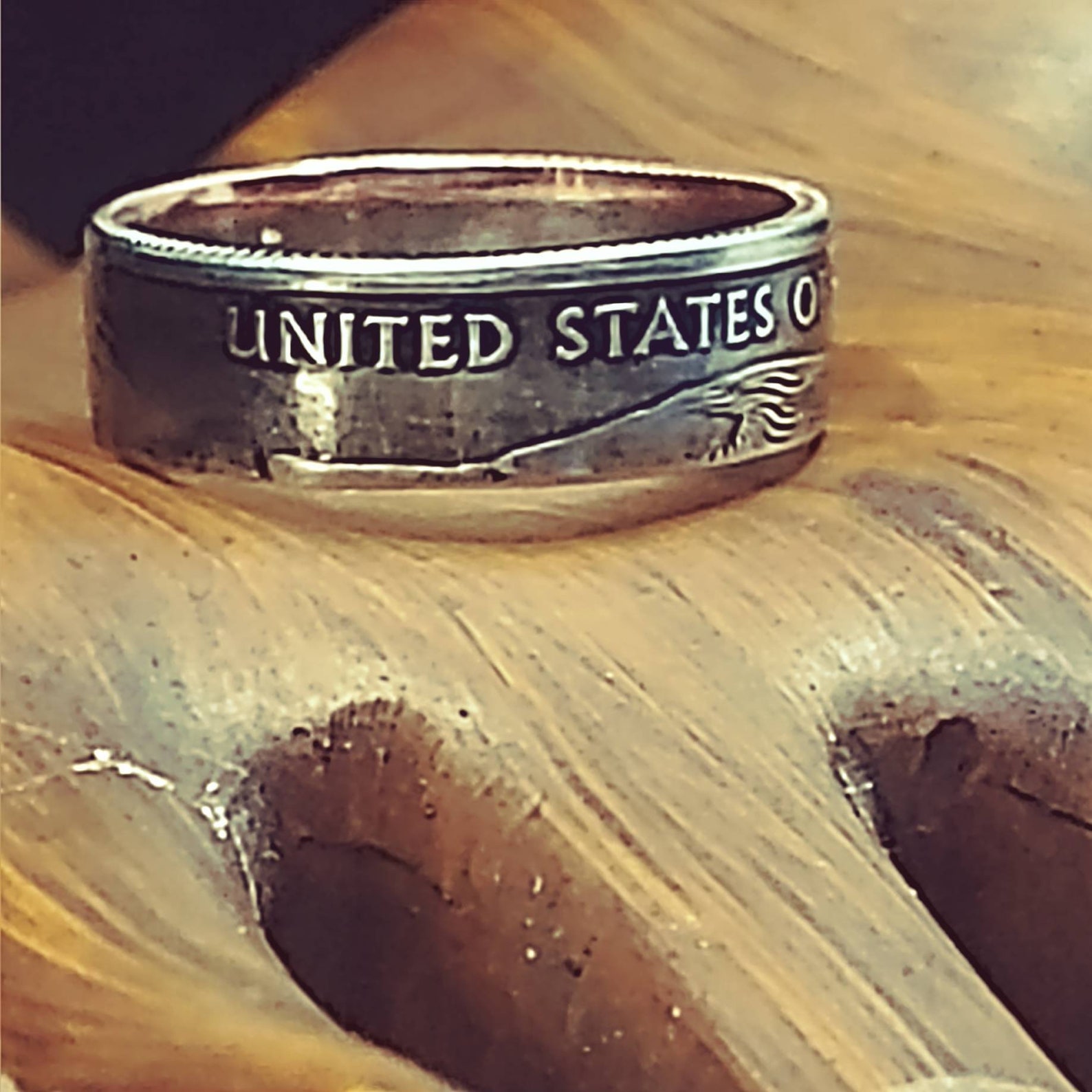 State Quarter Ring 50 States Coin Rings Coin Jewelry - Etsy