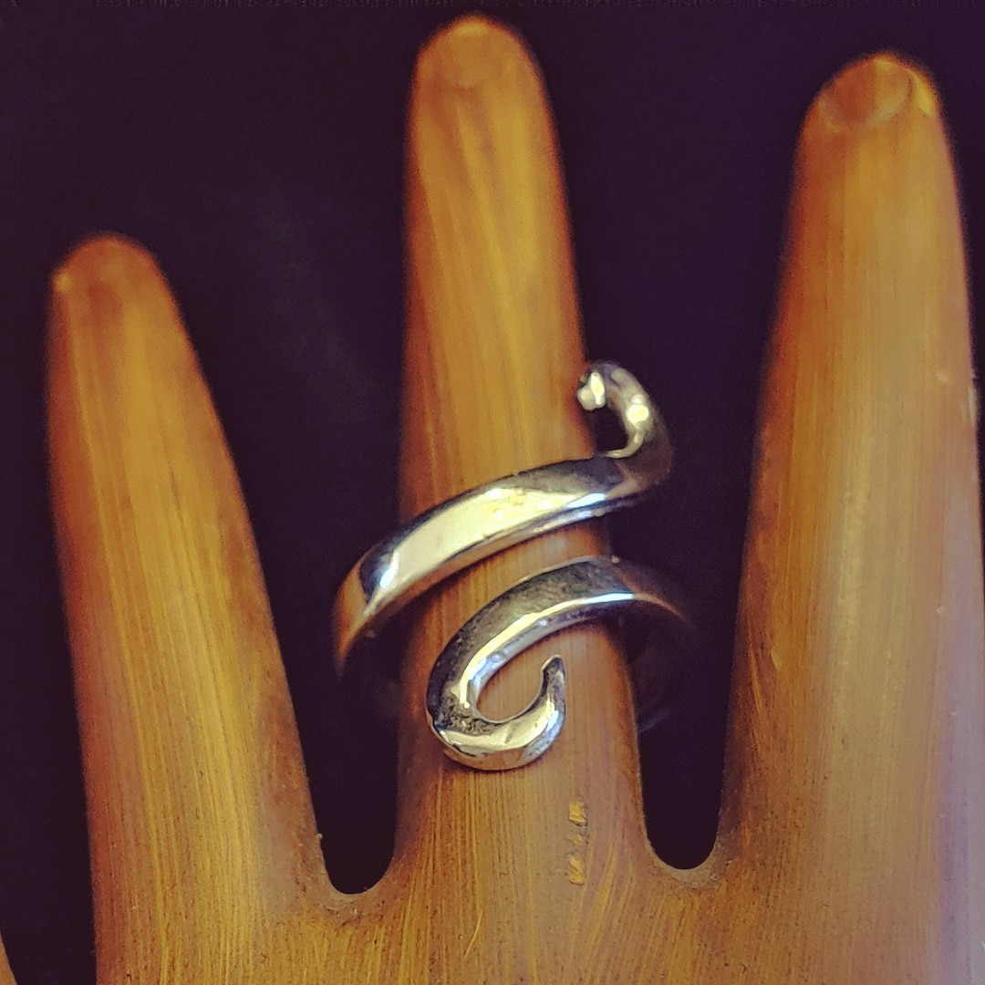 Bypass Infinity Ring, Fork Ring, Fork Tines, Plated, *FREE Sizing ...