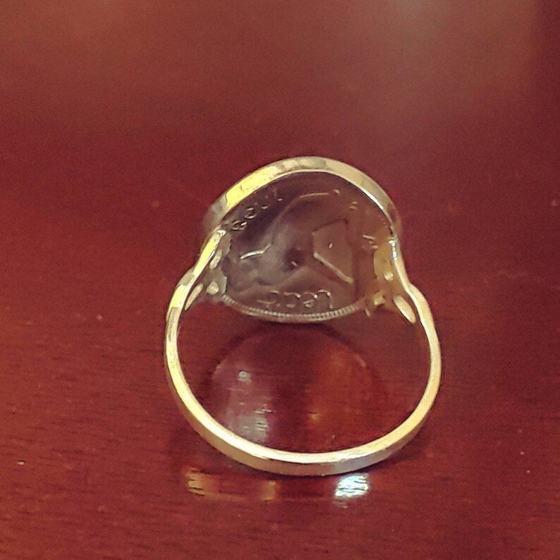 Irish Coin Ring Celtic Jewelry STERLING SILVER Band Eire | Etsy