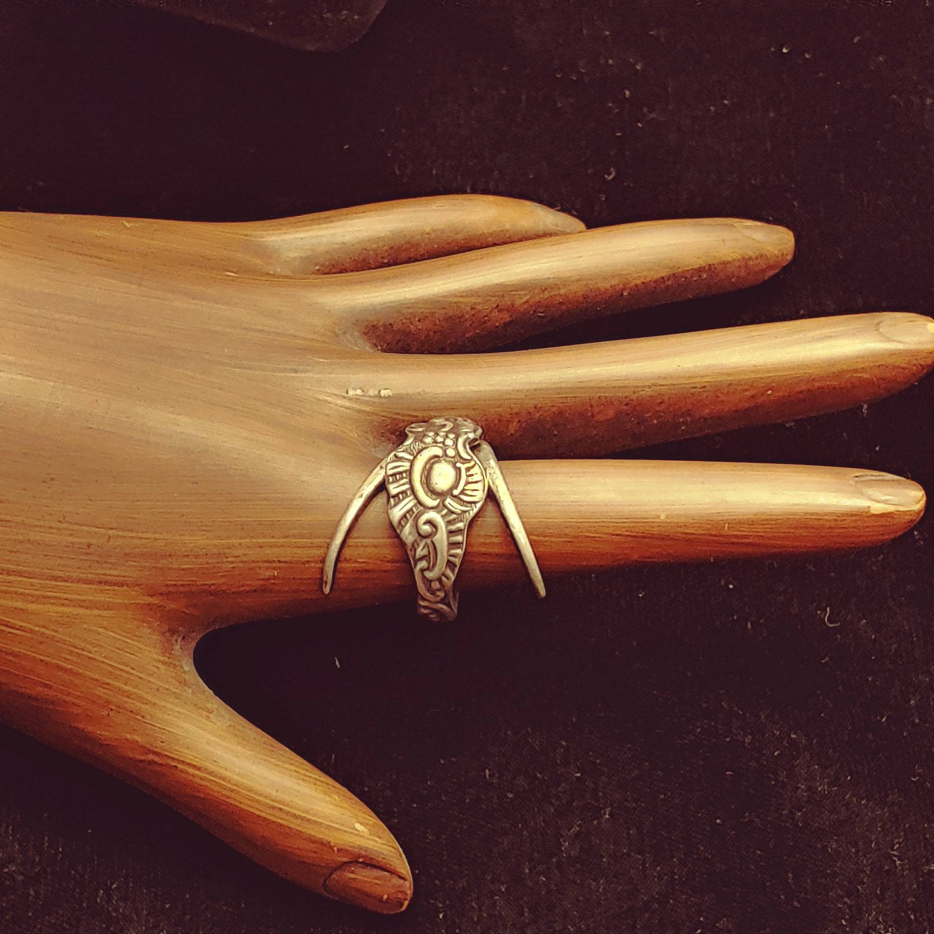 Vintage Cocktail Fork Made Into a Ring, Flatware Jewelry, Silverware ...