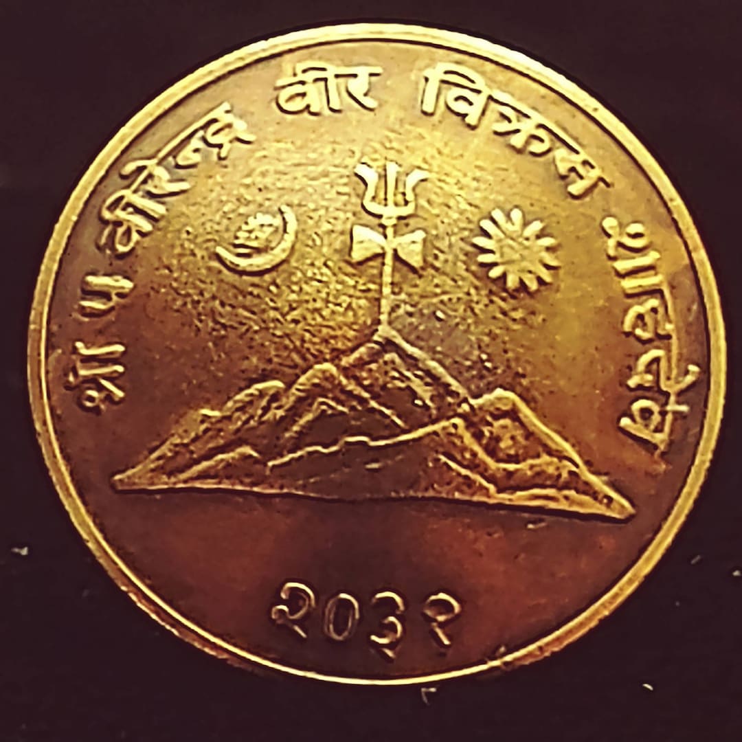 Nepalese Coin Ring, Sterling Silver Shank FREE Sizing, Coin Ring, Coin ...