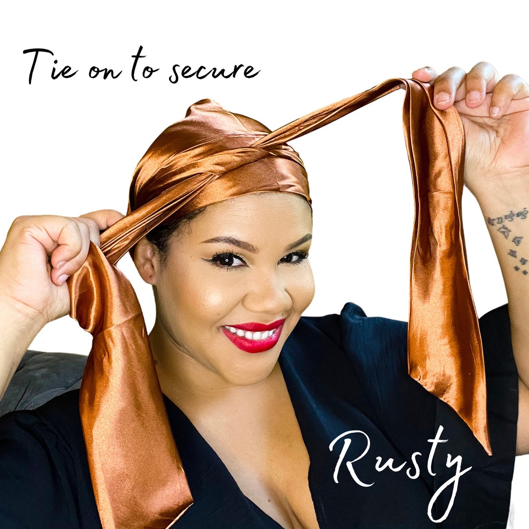 Satin Scarf Bonnet: Pin-up Style Sleep Scarf - Etsy