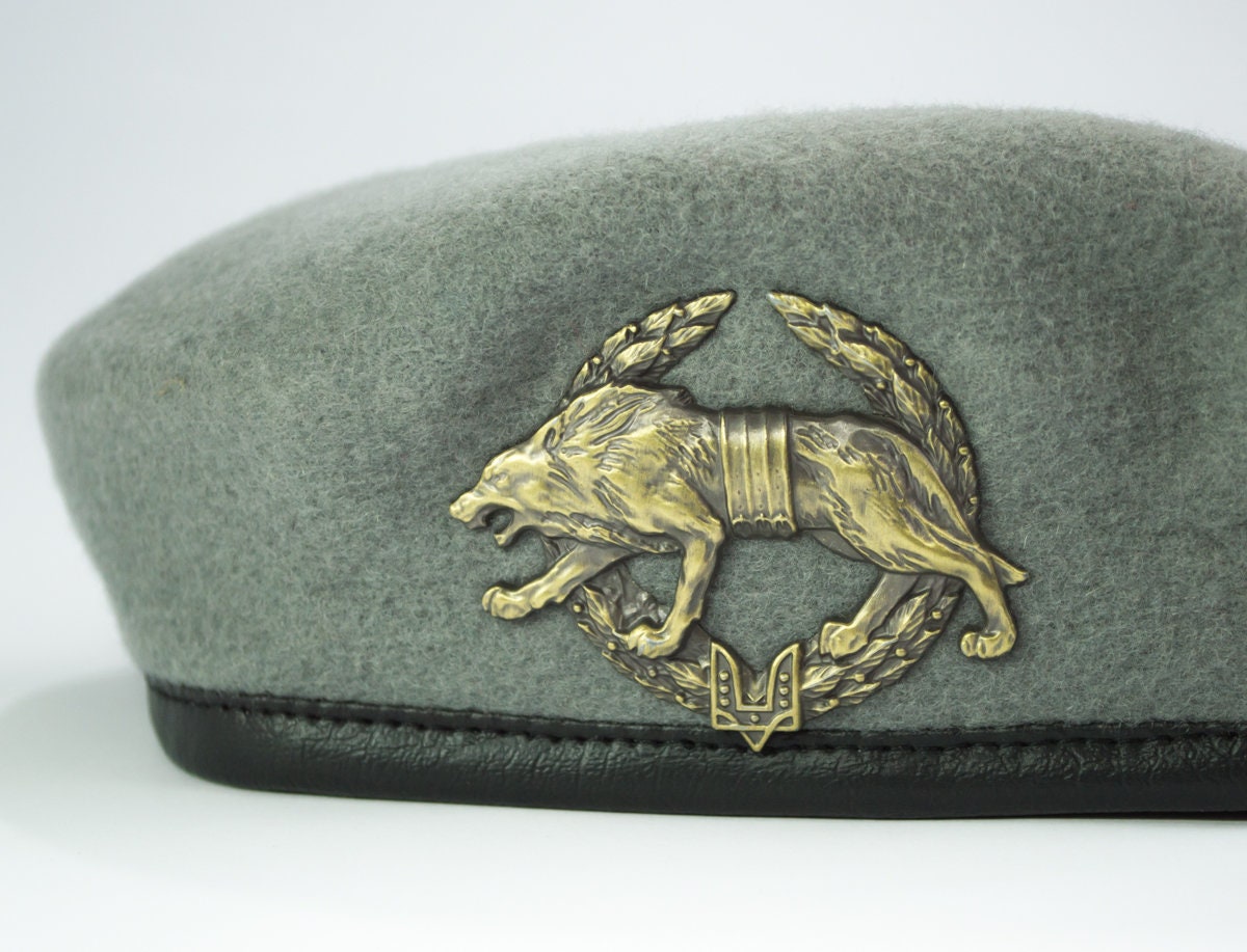 Ukrainian Military Army Beret With Cockade. Special Operations Forces ...