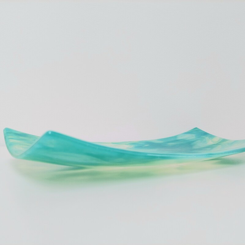 Green Glass Table - Etsy