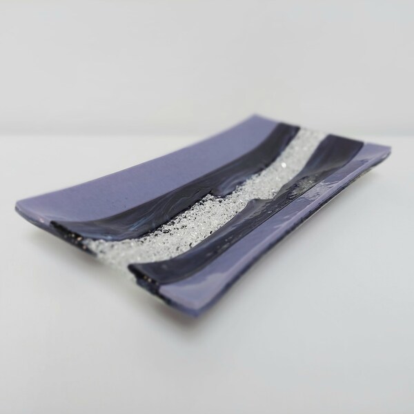 Purple Glass Plates - Etsy