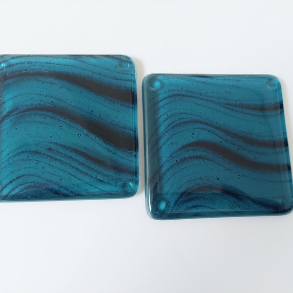 Fused Glass Coaster - Etsy