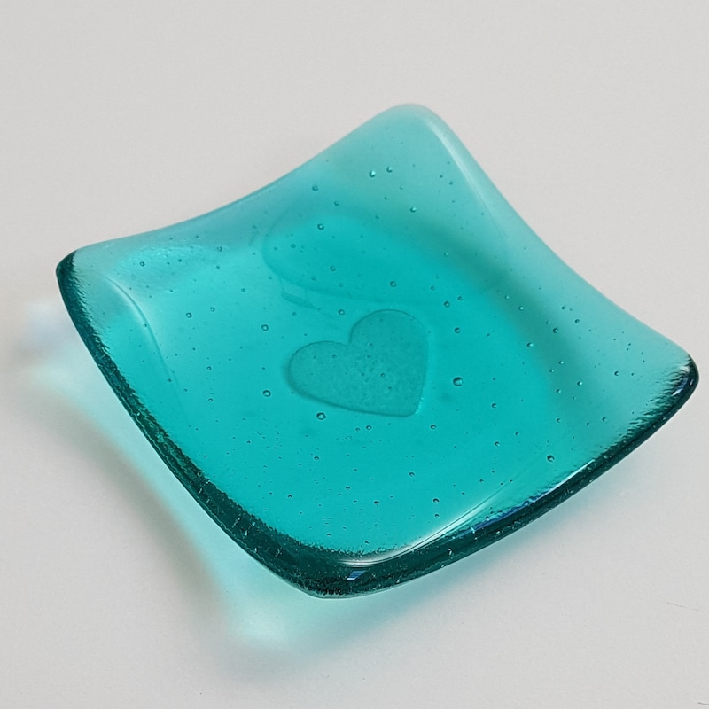 Fused Glass Trinket Dish - Etsy
