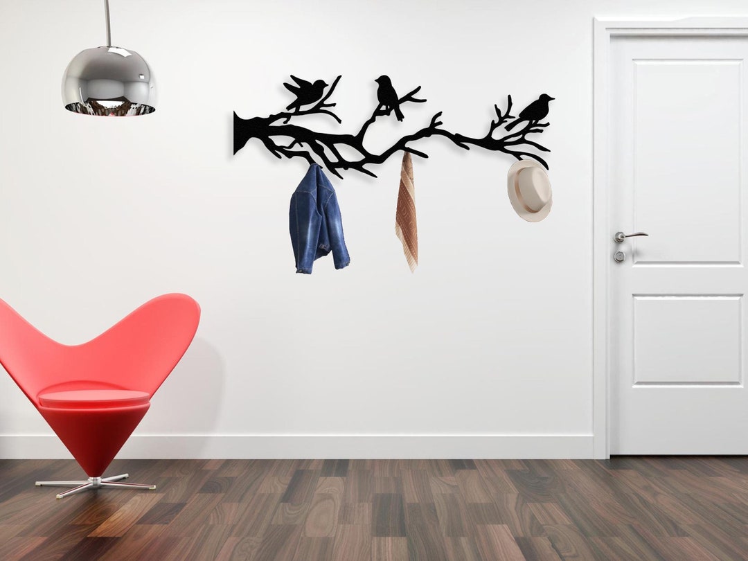 Hanging Metal Art, Bird Wall Decor, Metal Wall Hanging, Modern Wall ...