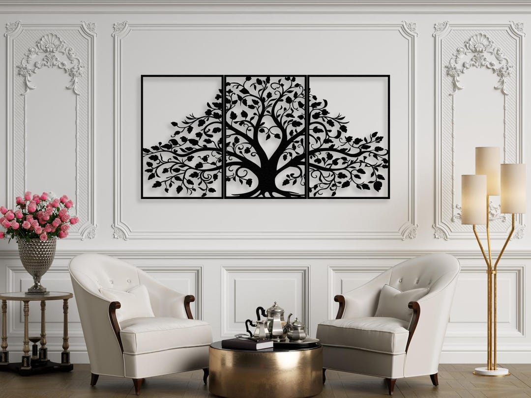 Life Tree Wall, Tree Metal Art, Tree Wall Decor, Nature Metal Sign ...