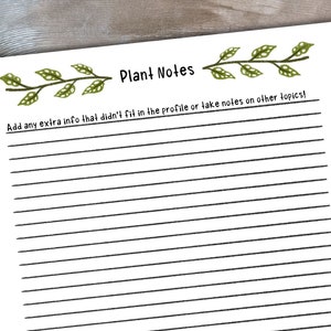 Plant Care Journal Digital Download Houseplant Care Notebook Planner ...
