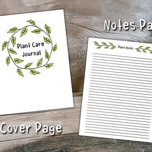 Plant Care Journal Digital Download Houseplant Care Notebook Planner ...