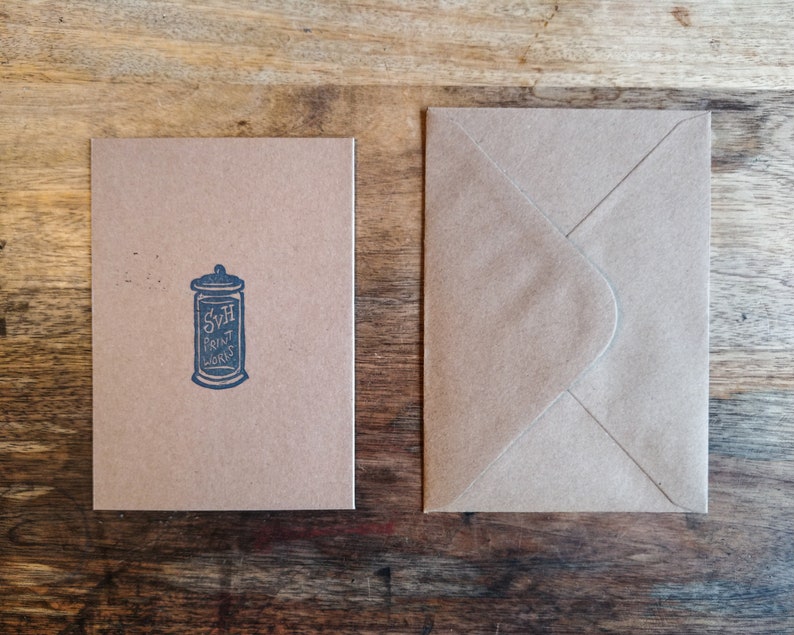 Smilodon Card A6 Lino Print Original Hand Made Printing - Etsy