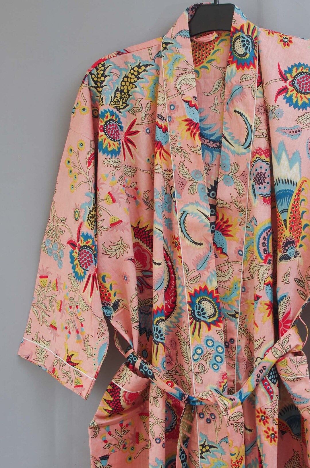 Floral Print Soft and Comfortable Bath Robes, Dressing Gown House Boat ...