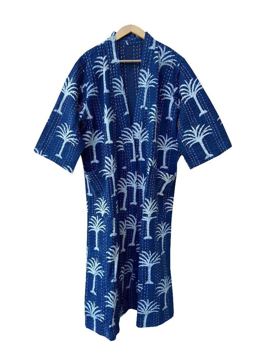 Vintage Silk Sari Kantha Kimono, Robes Lover Woman Patchwork Jacket ...