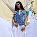 Reworked Denim Vest Denim Jacket Embroidered Vest Altered Clothing ...