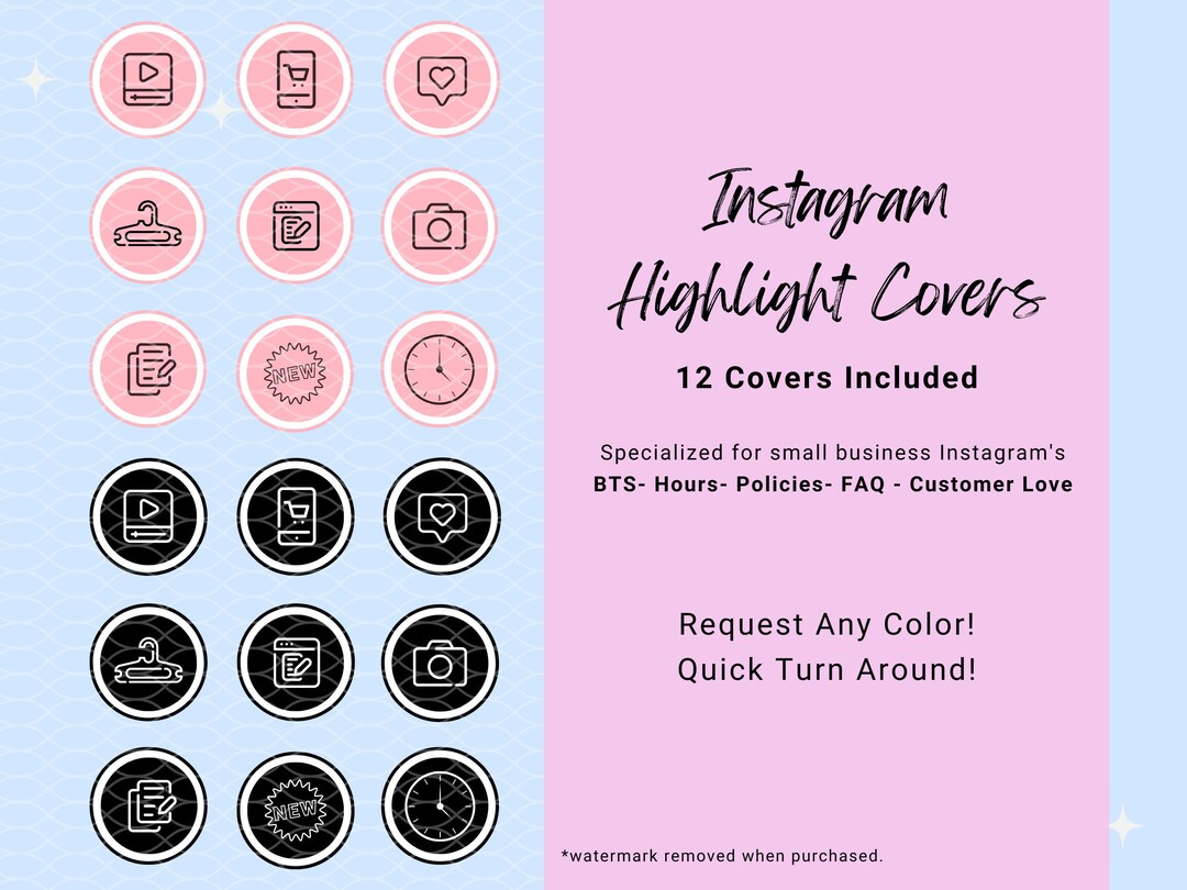 Instagram Highlight Covers for Business | Small Business Highlight ...
