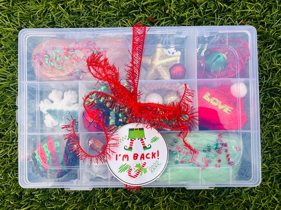 Elf on the Shelf Scented Play-dough Sensory Box - Etsy