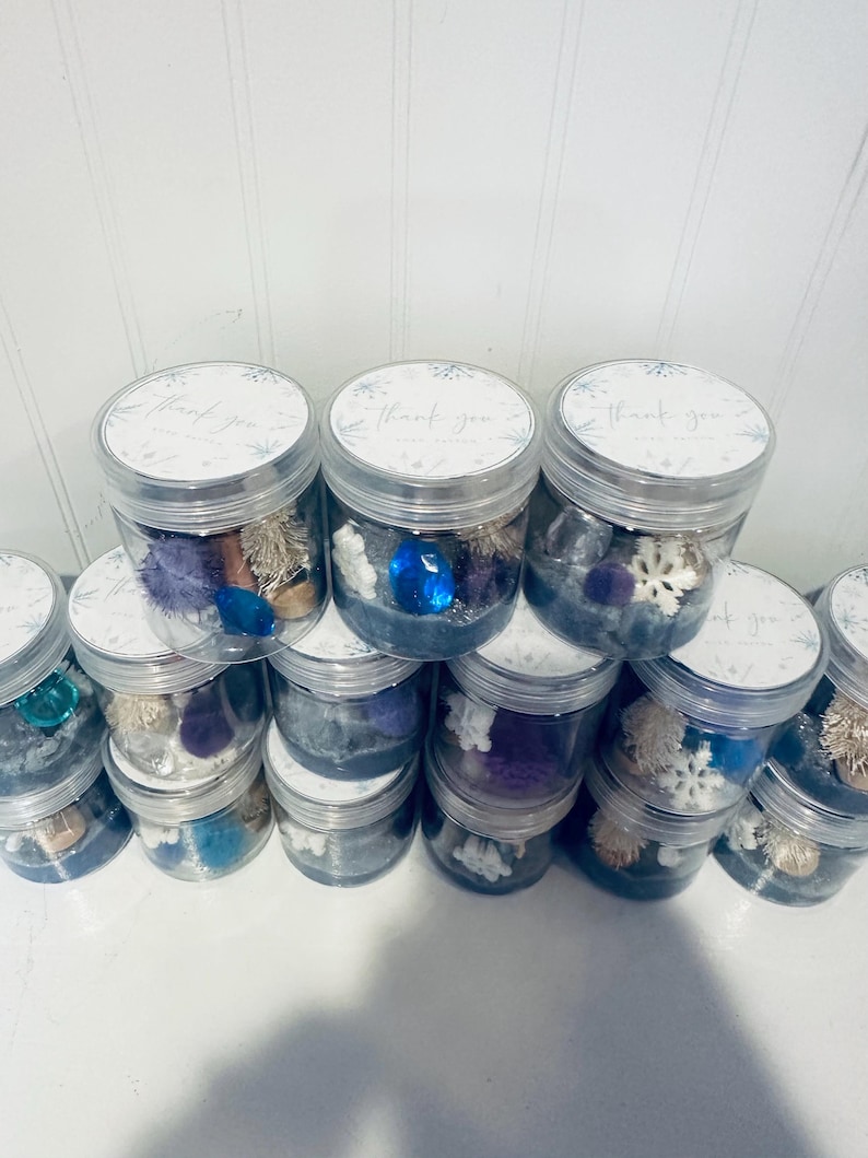 FROZEN / ELSA Play Dough Jar Party Favors - Etsy