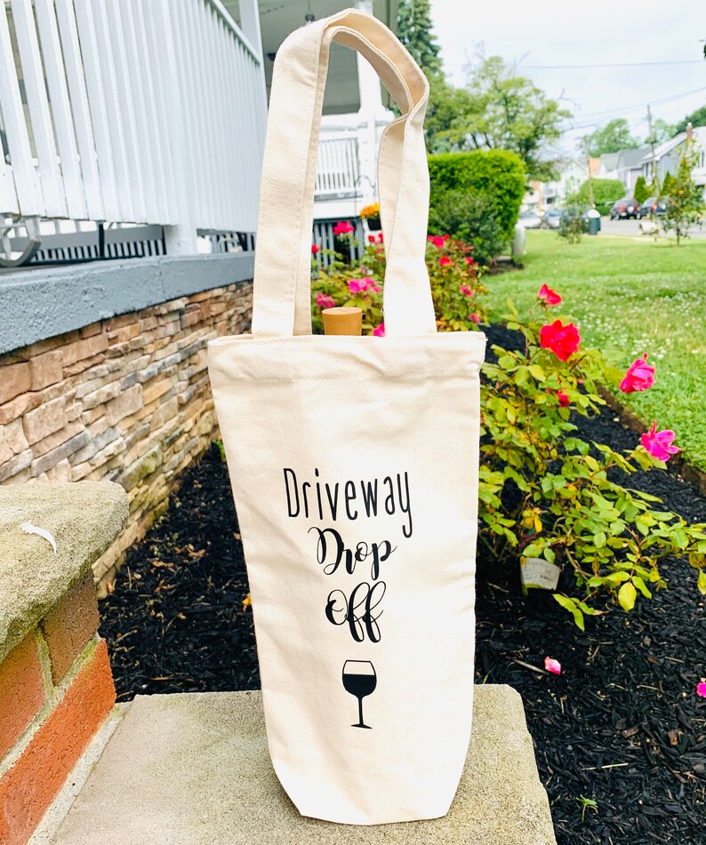 Driveway Drop off Canvas Wine Bag - Etsy