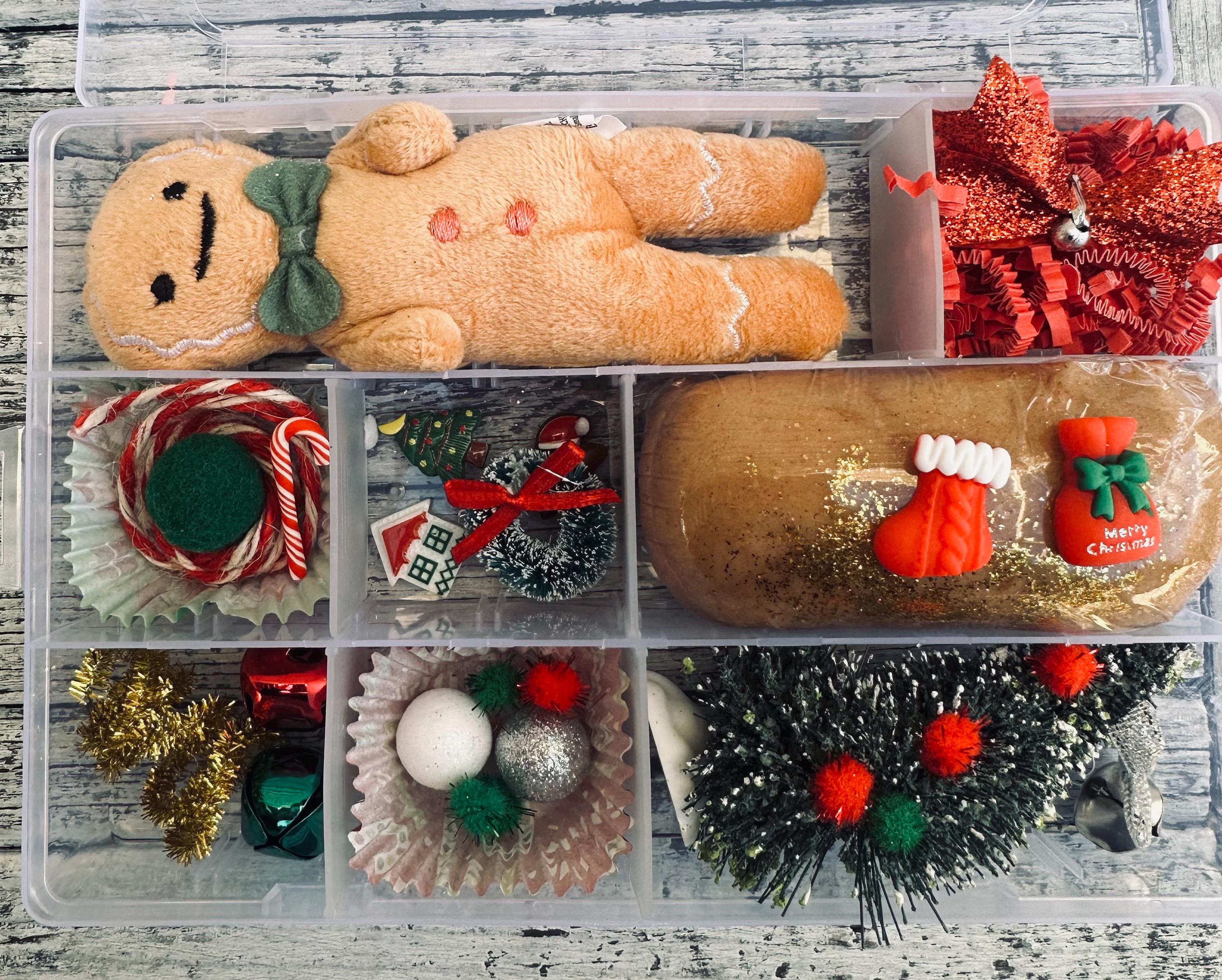 Gingerbread Themed Scented Play-dough Sensory Box - Etsy