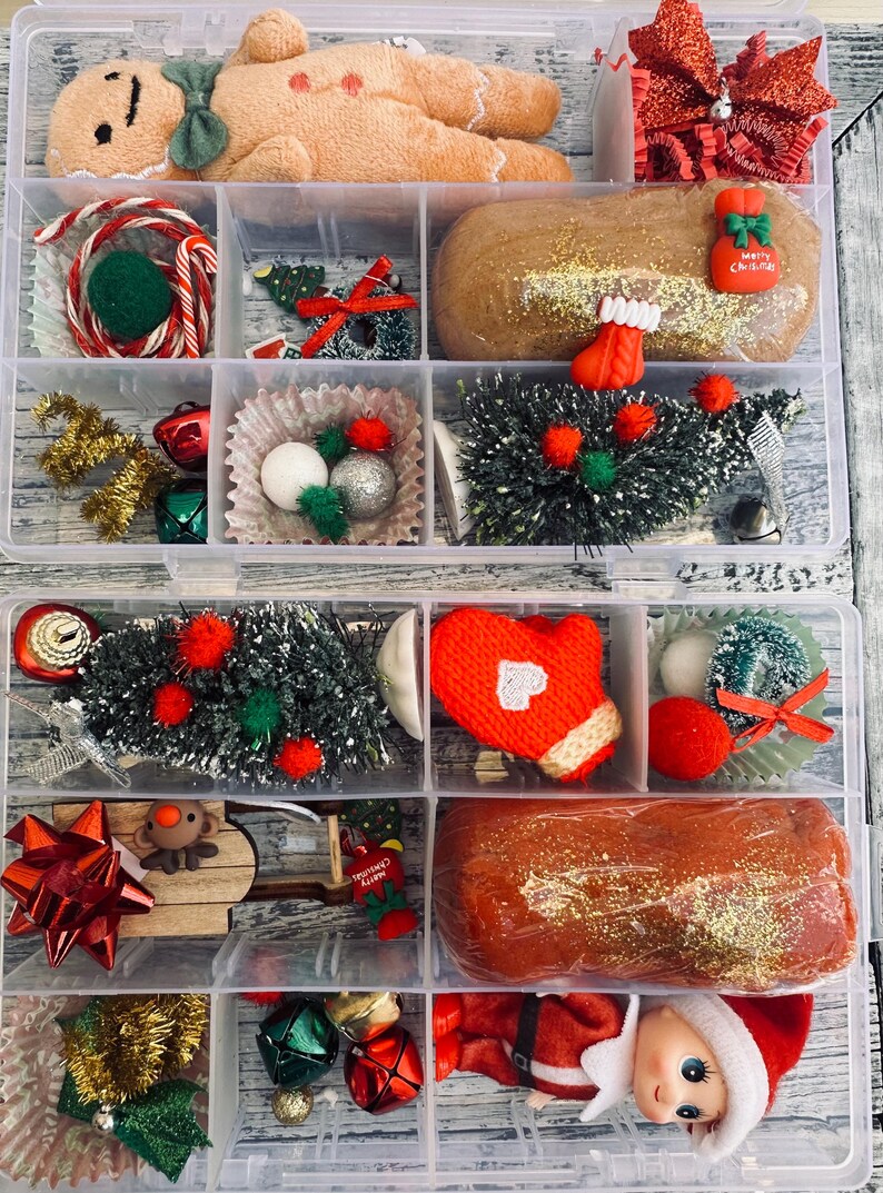 Elf Themed Scented Play-dough Sensory Box - Etsy