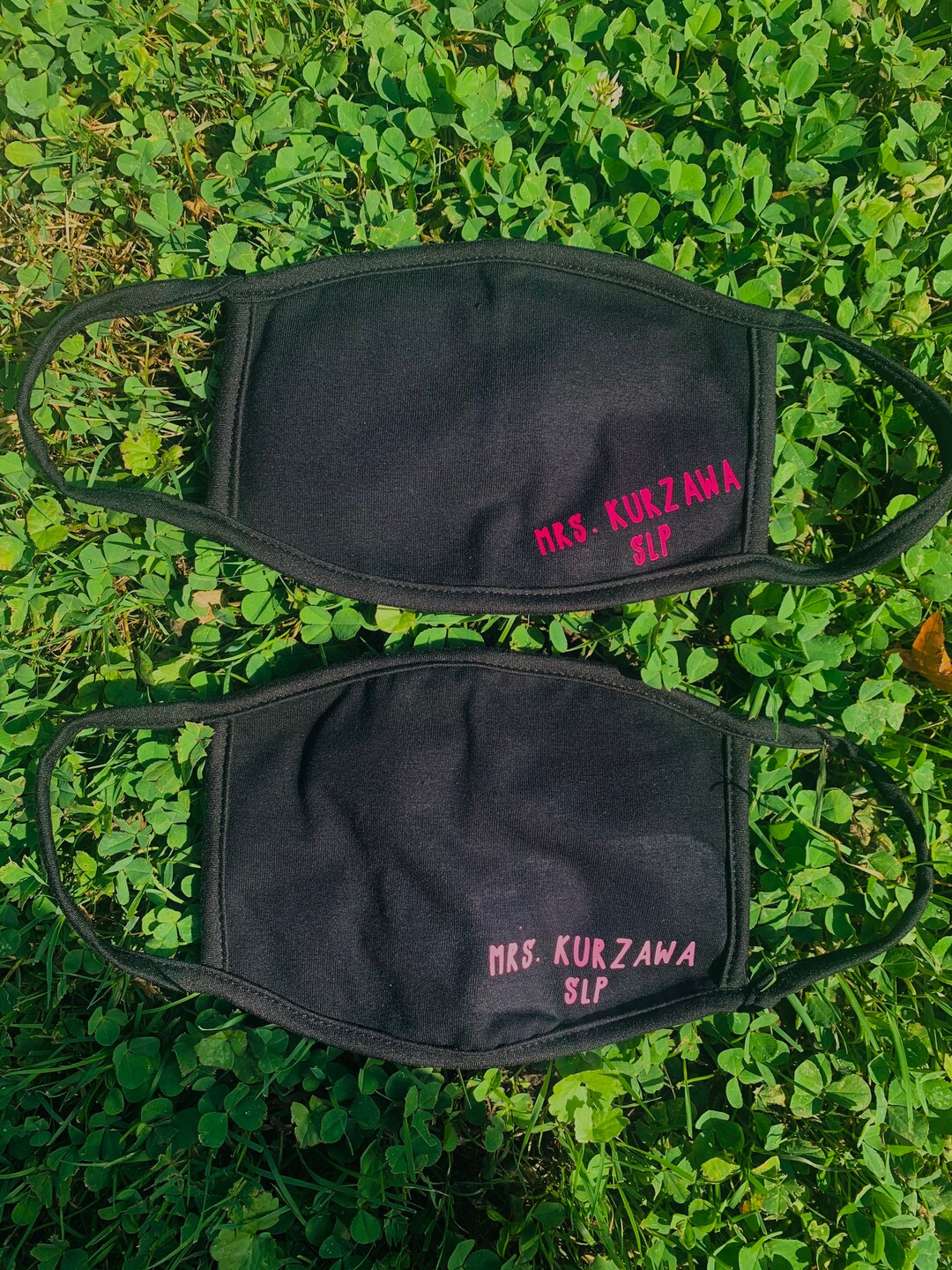 Personalized Name and Job Title Face Mask - Etsy