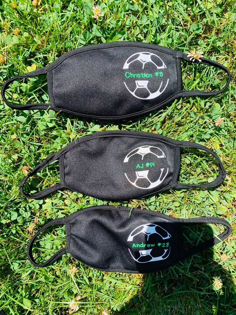 Personalized Soccer Masks - Etsy
