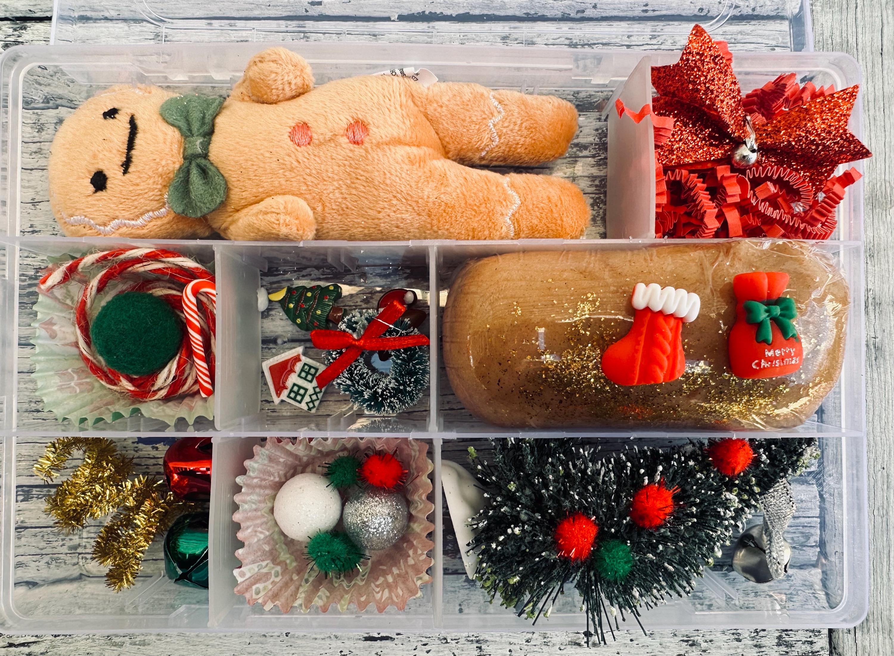 Gingerbread Themed Scented Play-dough Sensory Box - Etsy