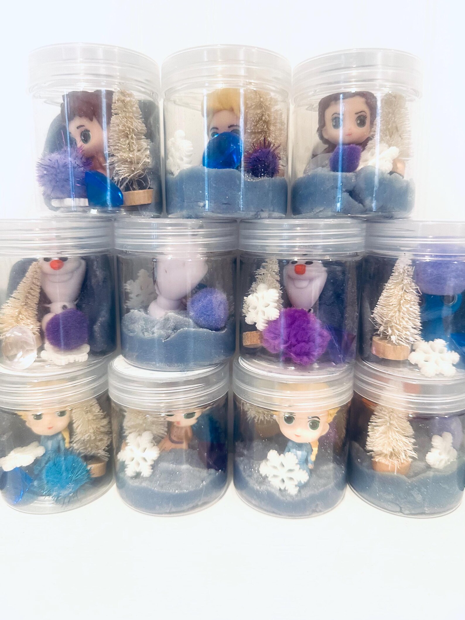 FROZEN / ELSA Play Dough Jar Party Favors - Etsy