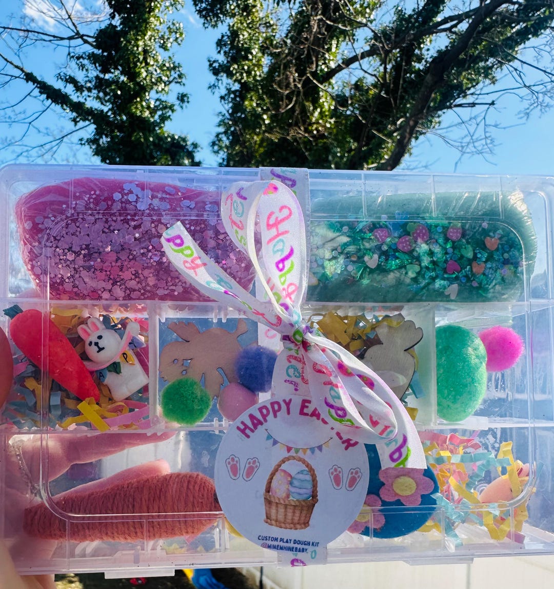 Easter Themed Play-dough Sensory Box - Etsy