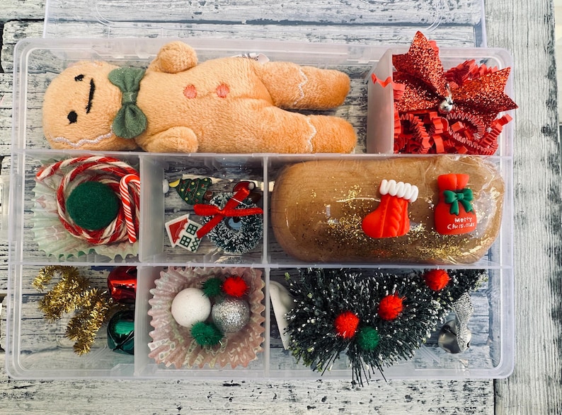 Gingerbread Themed Scented Play-dough Sensory Box - Etsy