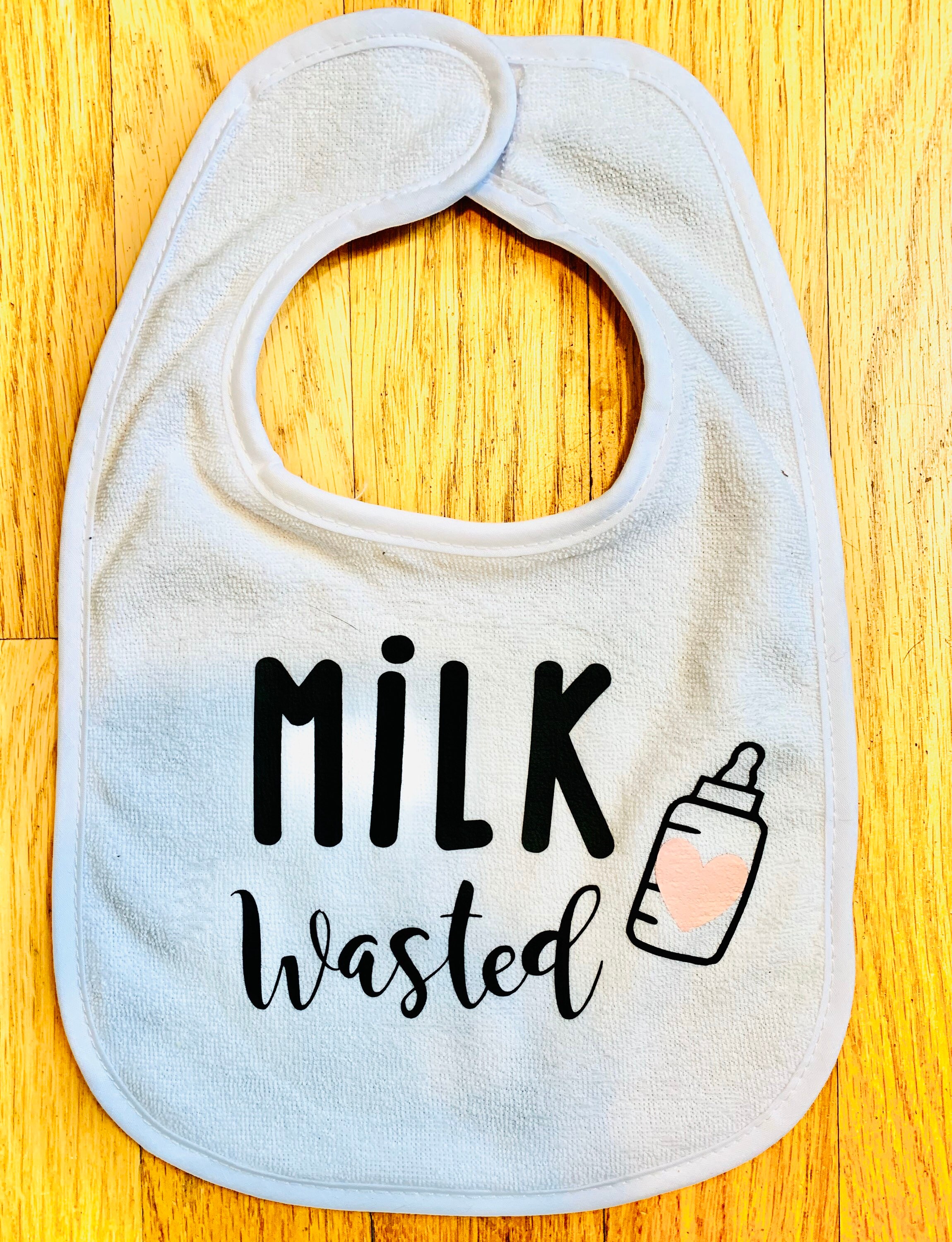 Milk Wasted Baby Bib - Etsy