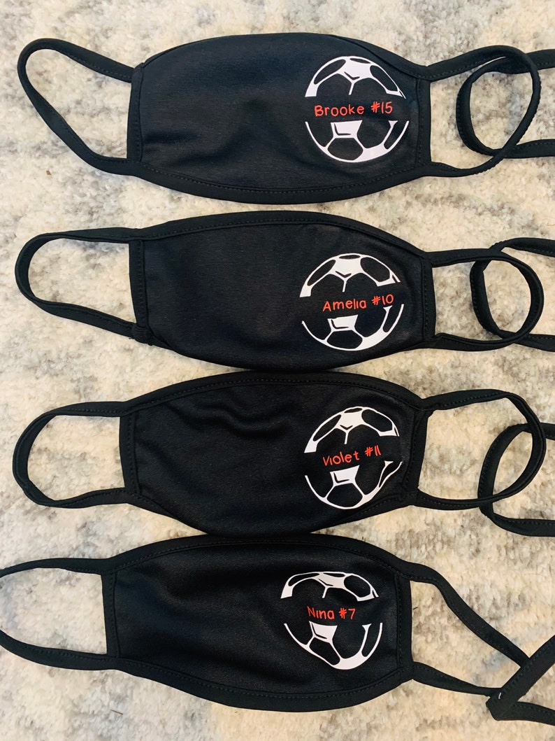 Personalized Soccer Masks - Etsy