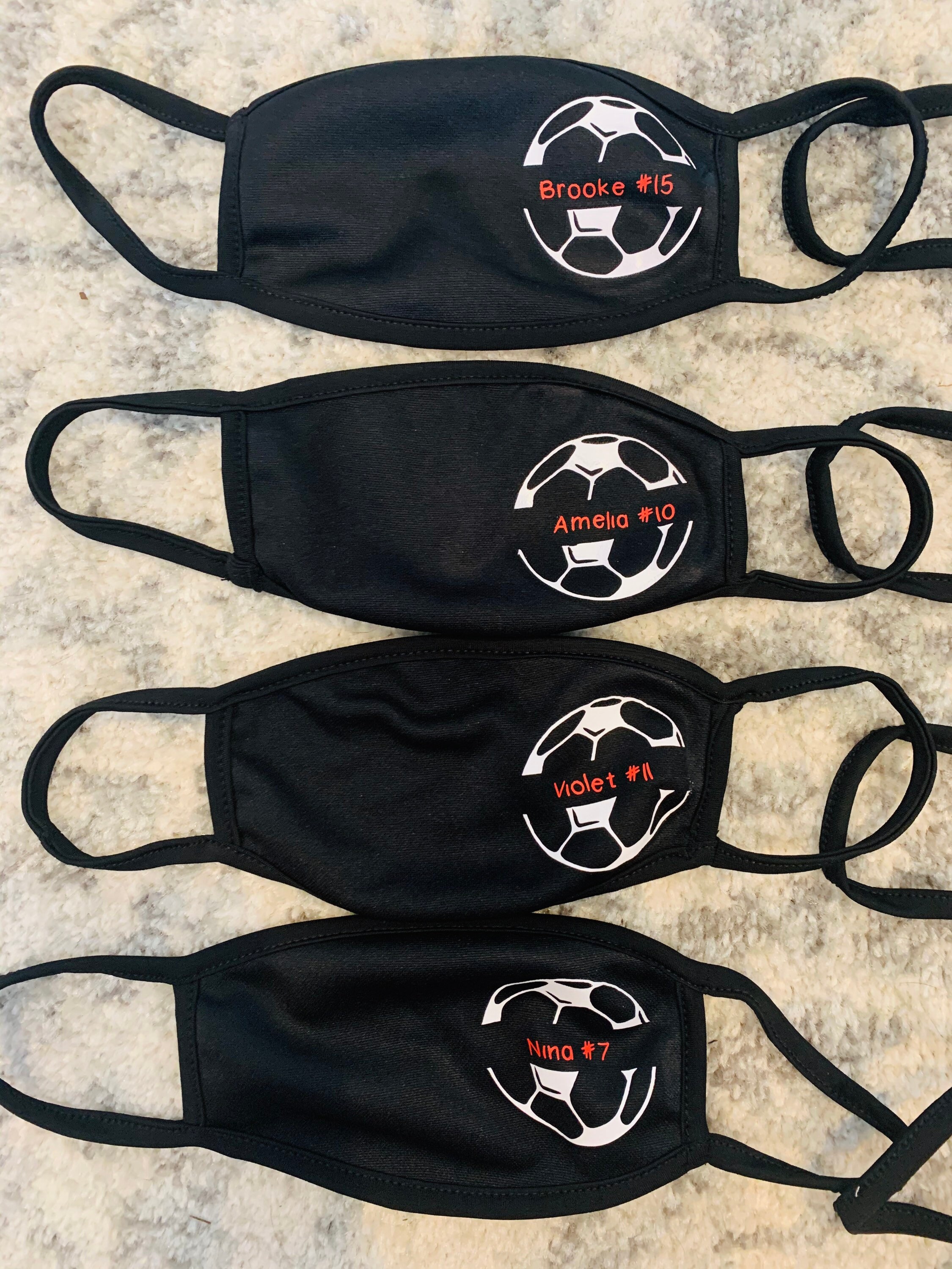 Personalized Soccer Masks - Etsy
