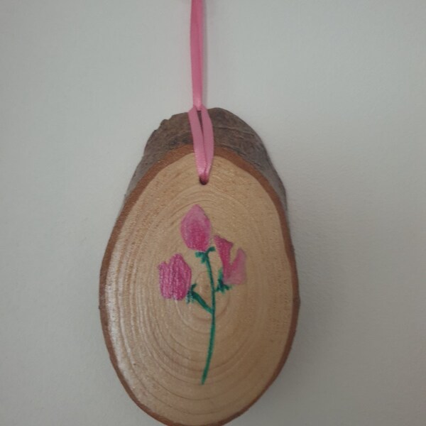 Wood Slice Painting - Etsy