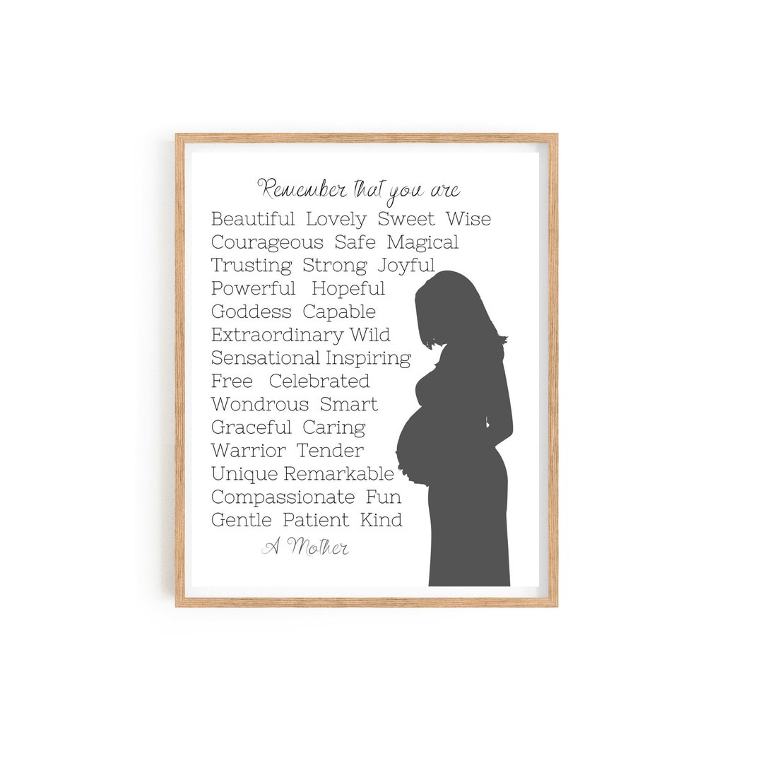 Mother Quote Art, Mom Life Gift, Inspiring Mom Quote, New Mother ...