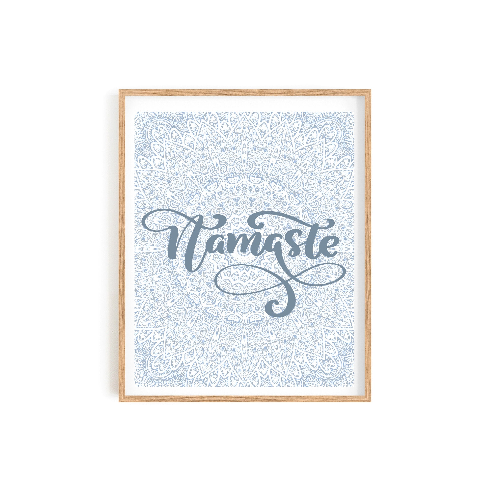 Namaste Wall Art, Home Art Decor, Yoga Printable, Living Room Art Decor ...
