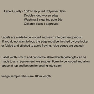 Customizable White Wash Care Labels: Design Your Own Sew-in Labels - Etsy