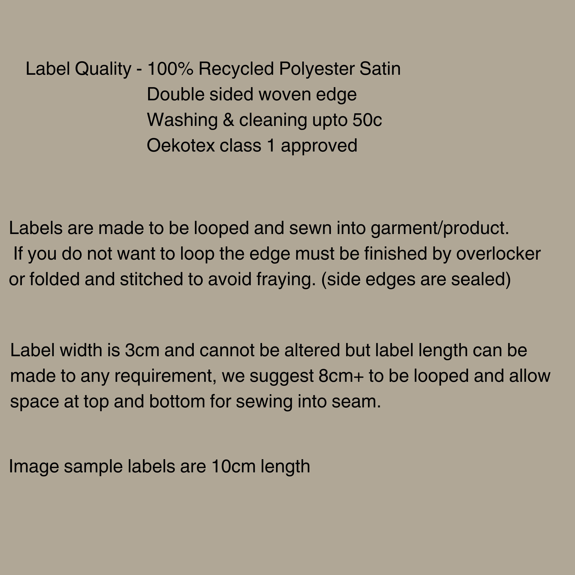 Wash Care Labels With Different Information on Each, Design Your Own ...