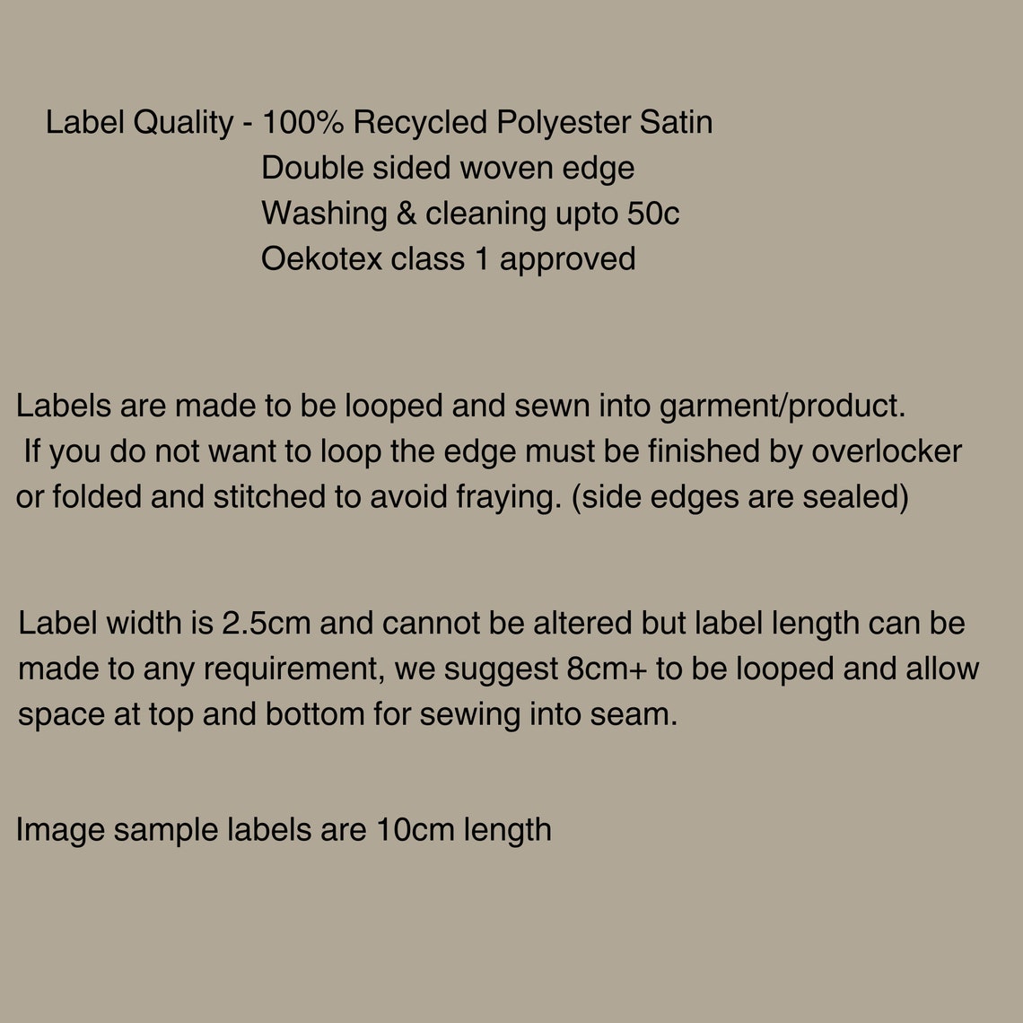 Black Wash Care Labels, Design Your Own Label, Custom Wash Labels ...