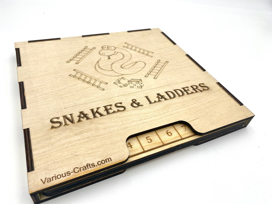 Brand New Handmade Snakes & Ladder Board Solid Baltic Wood - Etsy