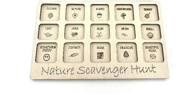 Nature Scavenger Hunt Boards With Personalization - Etsy
