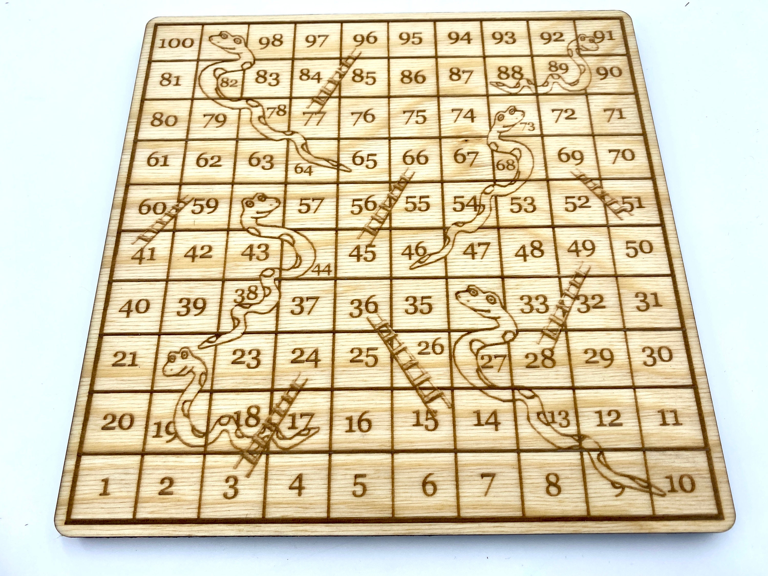 Brand New Handmade Snakes & Ladder Board Solid Baltic Wood - Etsy Canada